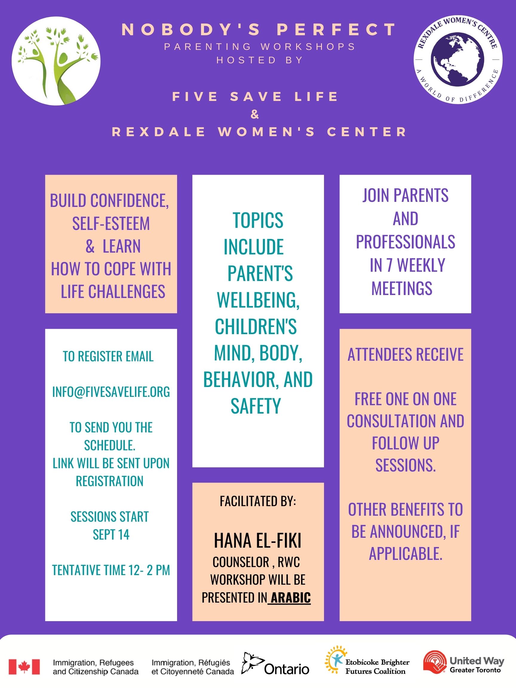 Parenting Workshops – Five Save Life